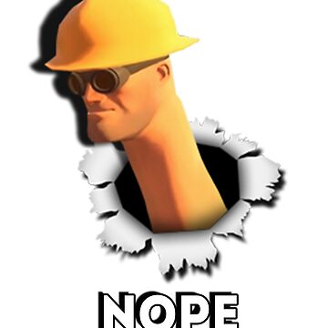 "Nope [Engineer TF2]" Art Board Print for Sale by KillerJeko | Redbubble