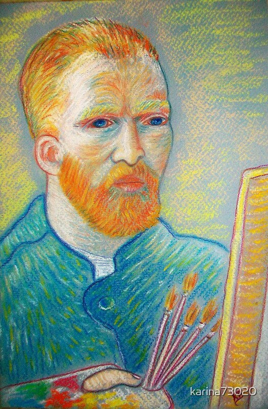 "pastel portrait of the Master Vincent Van Gogh" by karina73020 | Redbubble