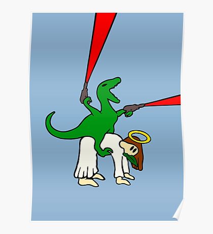 Raptor Jesus: Posters | Redbubble
