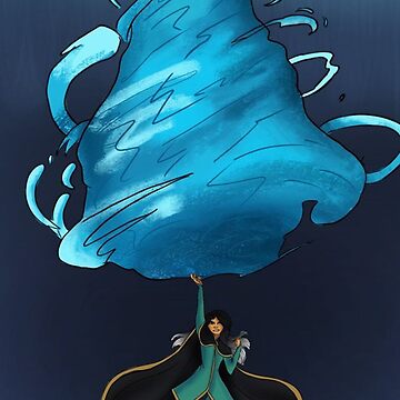 "The Girl of Many Floods " Sticker for Sale by catching-art | Redbubble