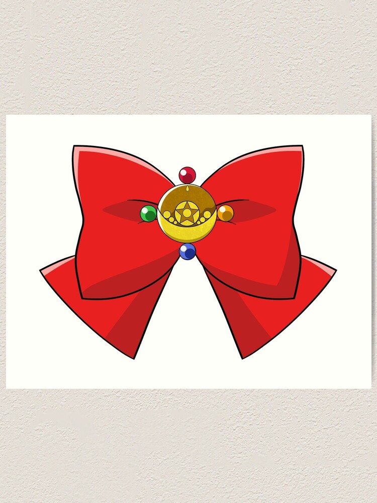 Sailor Moon Crystal Bow Art Print By Fireflea Redbubble