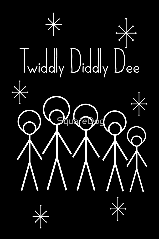 "Twiddly Diddly (White Ink)" by Peter Gilmore | Redbubble