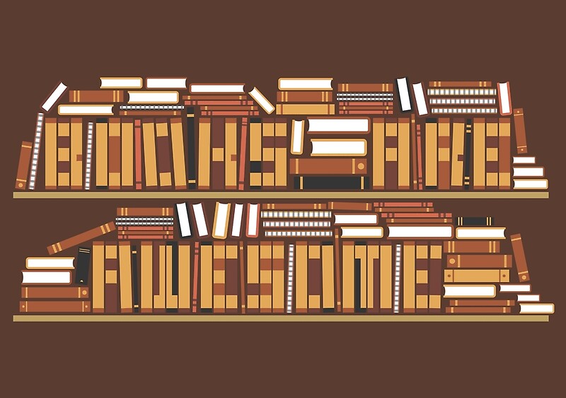 "Book Are Awesome" by renduh | Redbubble