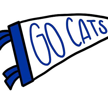 "Go Cats Pennant" Sticker for Sale by morgankeiky | Redbubble
