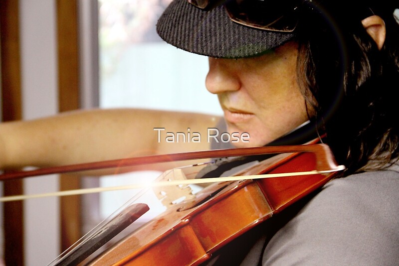 "Tania Rose on Violin" by Tania Rose | Redbubble
