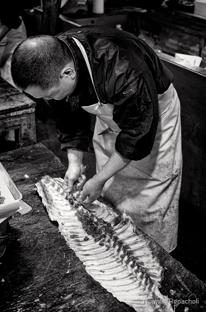"Maguro, I have a bone to pick with you - Japan" by Norman Repacholi ...