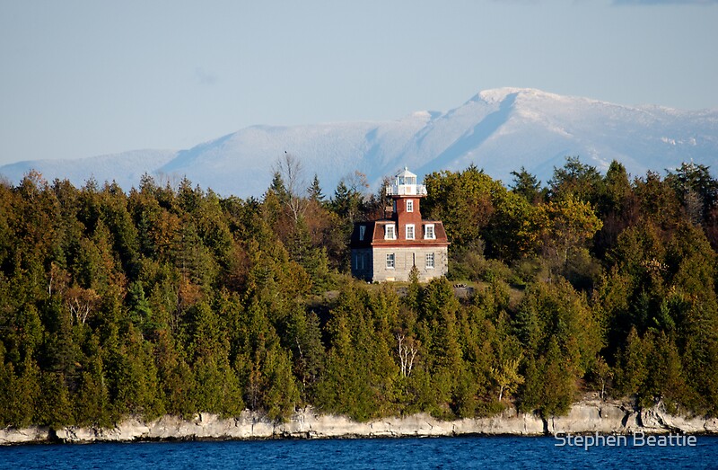 "Valcour Island, Bluff Point Light, and Mount Mansfield" by Stephen ...