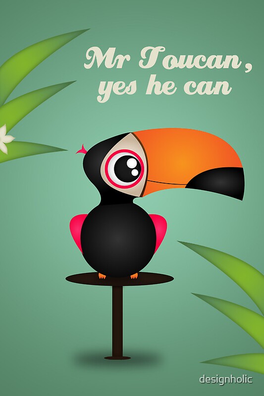 "Mr Toucan" by designholic | Redbubble