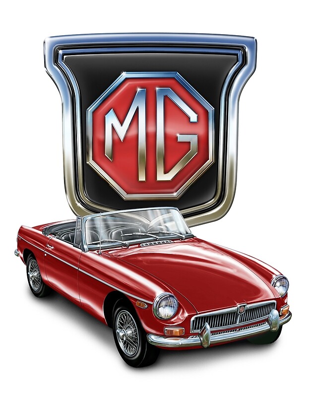 "MGB in Red" by davidkyte | Redbubble