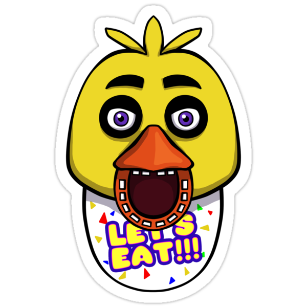 Five Nights At Freddys Fnaf Chica Stickers By Kaiserin Redbubble