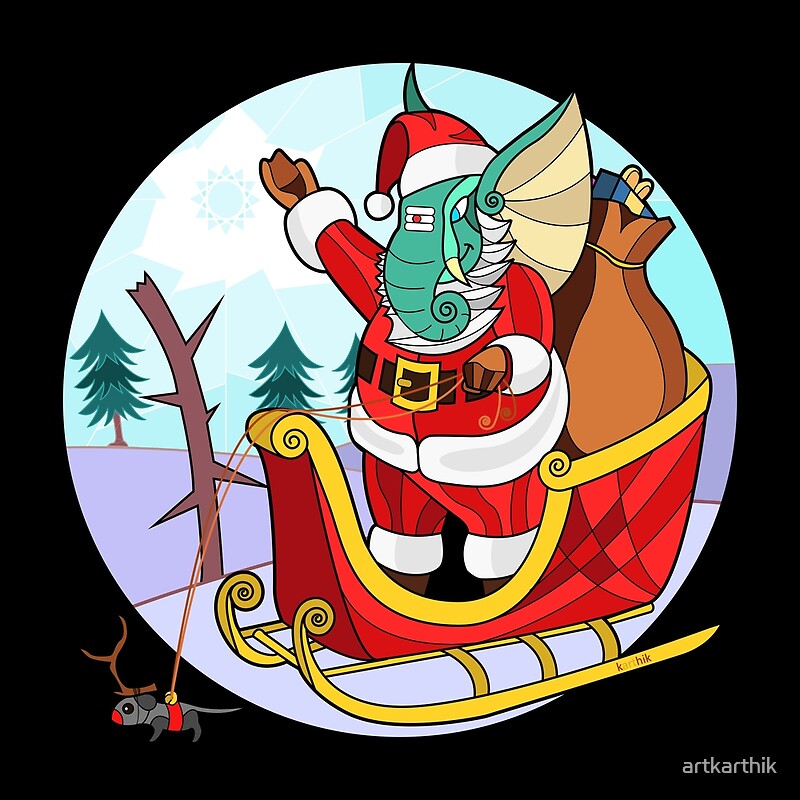 "Ganesha Santa Claus" by artkarthik | Redbubble