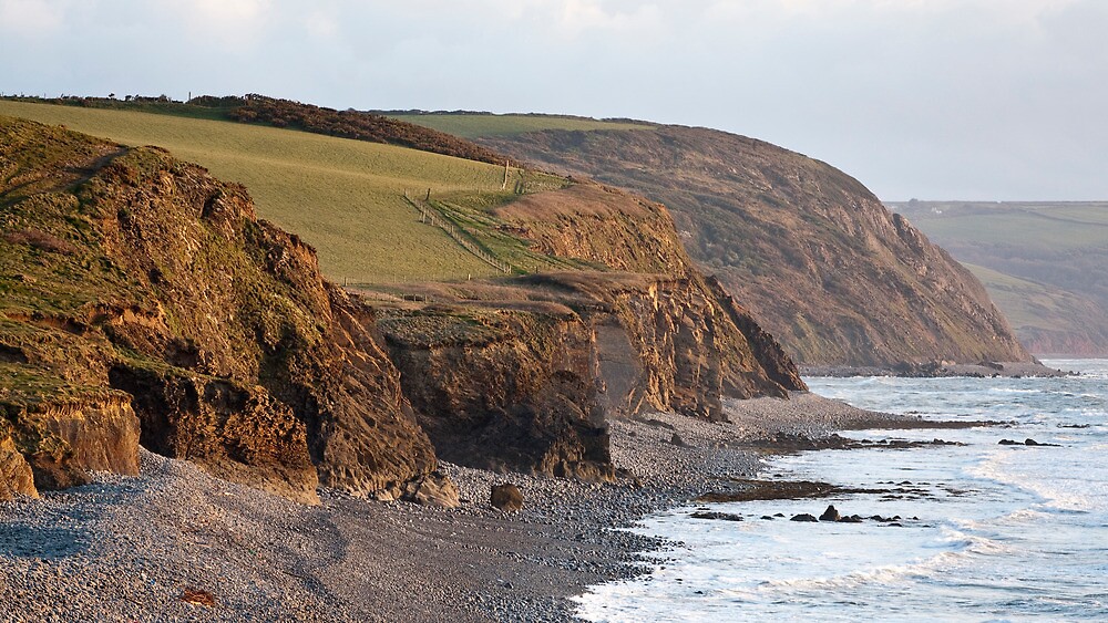 "Abbotsham Cliffs" by John Burtoft | Redbubble