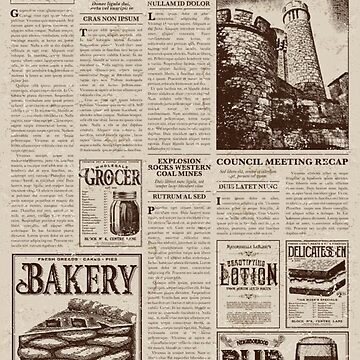 "Newspaper print design" Art Board Print for Sale by Gertrude Nyaloti ...