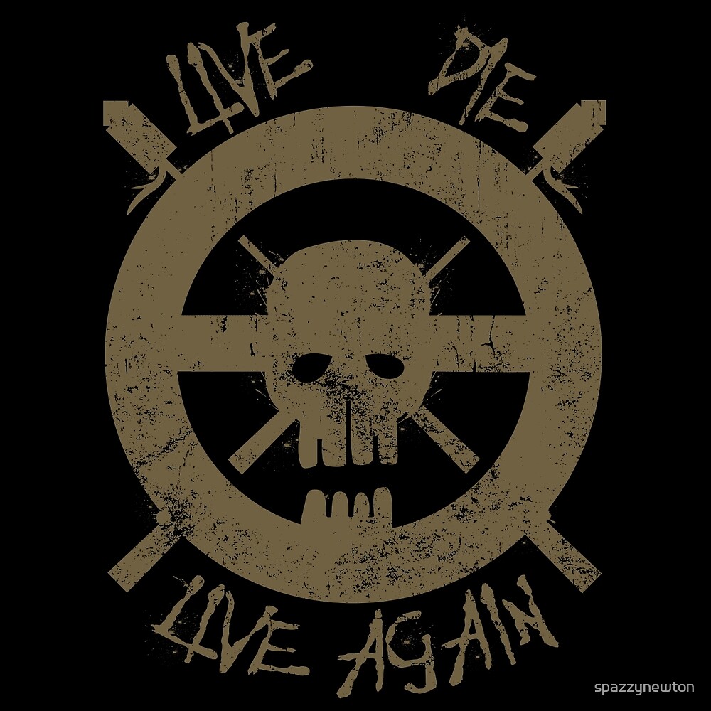 "I live again (brown)" by spazzynewton | Redbubble