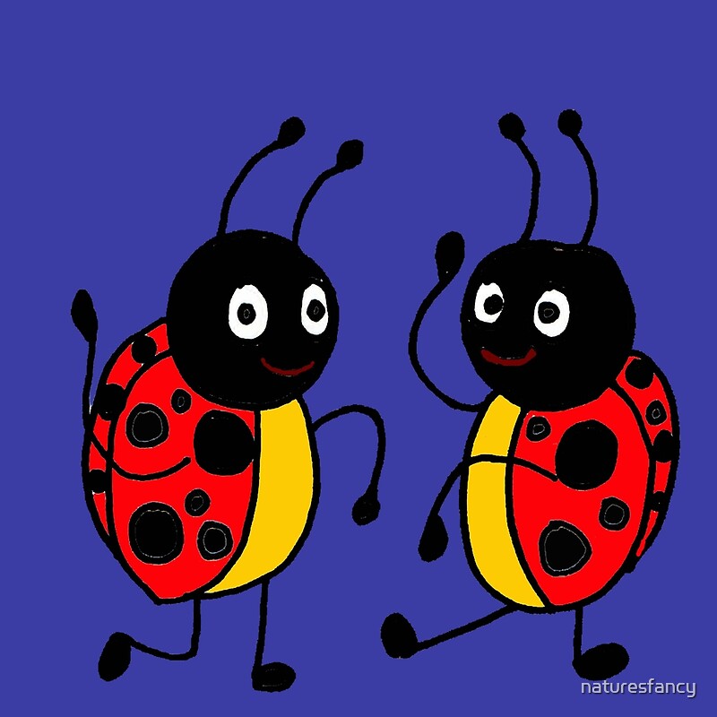 "Funky Dancing Ladybugs" by naturesfancy | Redbubble