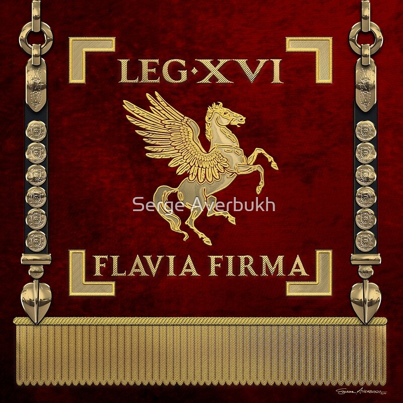 "Standard of 16th Legion Flavia Firma - Pegasus Vexillum of the ...