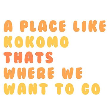 "Kokomo sticker" Sticker for Sale by Sydney Moutier | Redbubble