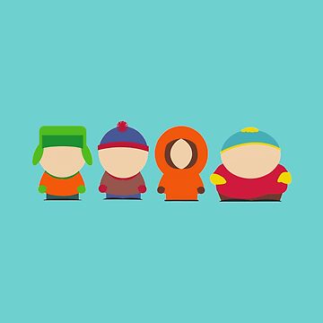 "SOUTH PARK: ERIC CARTMAN - KENNY - STAN - KYLE" Sticker for Sale by ...