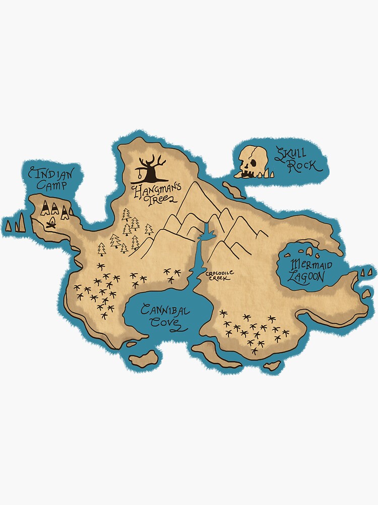 Neverland Map Invitation