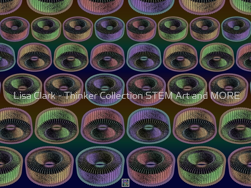 ""Toroid Coils"©" by Lisa Clark - Thinker Collection STEM Art and MORE ...