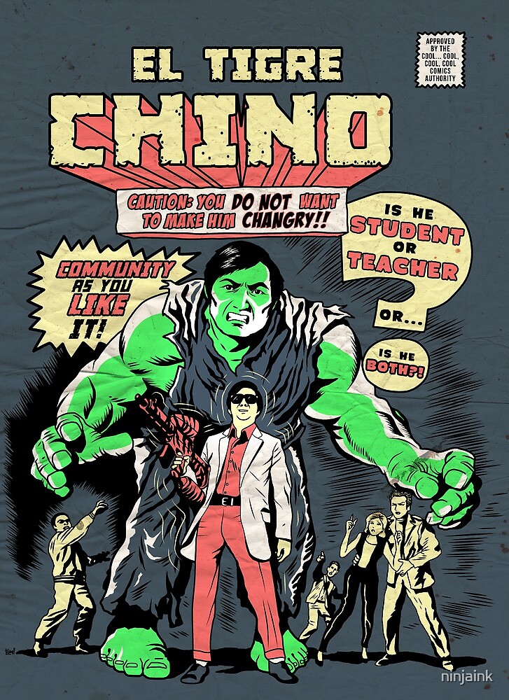 El Tigre Chino By Ninjaink Redbubble