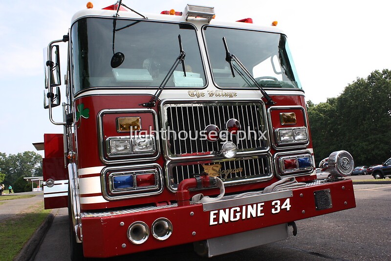 "Engine 34" by lighthousegrphx | Redbubble