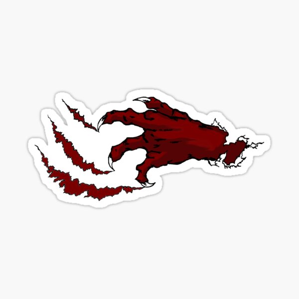 Claw Marks Stickers | Redbubble