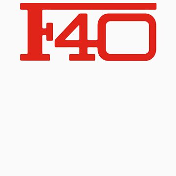 "Ferrari F40" Sticker for Sale by AndrewBerry | Redbubble