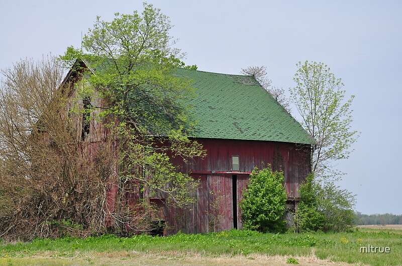 "Red Barn Near Redkey, Indiana" by mltrue | Redbubble
