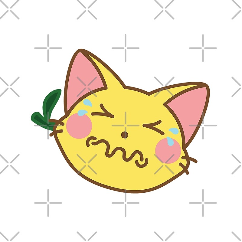 "KAWAII LEMON CAT" by RichPaulo | Redbubble