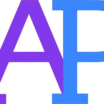 "Purple/Blue AP Logo" Sticker for Sale by katehalushka1 | Redbubble