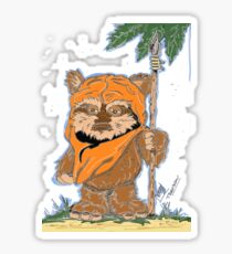 Wicket the Ewok Stickers | Redbubble