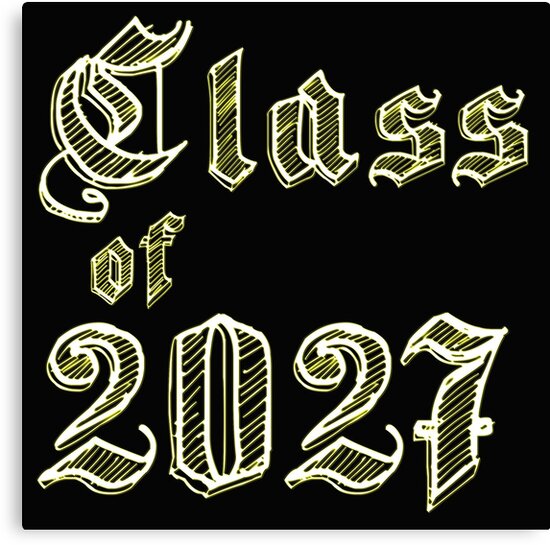 "CLASS OF 2027" Canvas Print by atomicseasoning | Redbubble