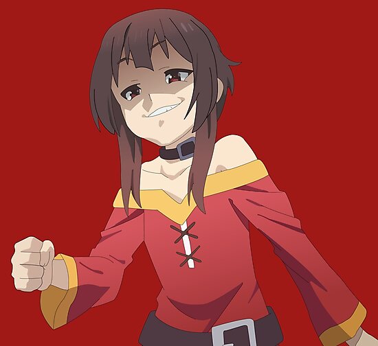 "Konosuba Megumin Smug Face" Photographic Print by VivaLaAnime | Redbubble
