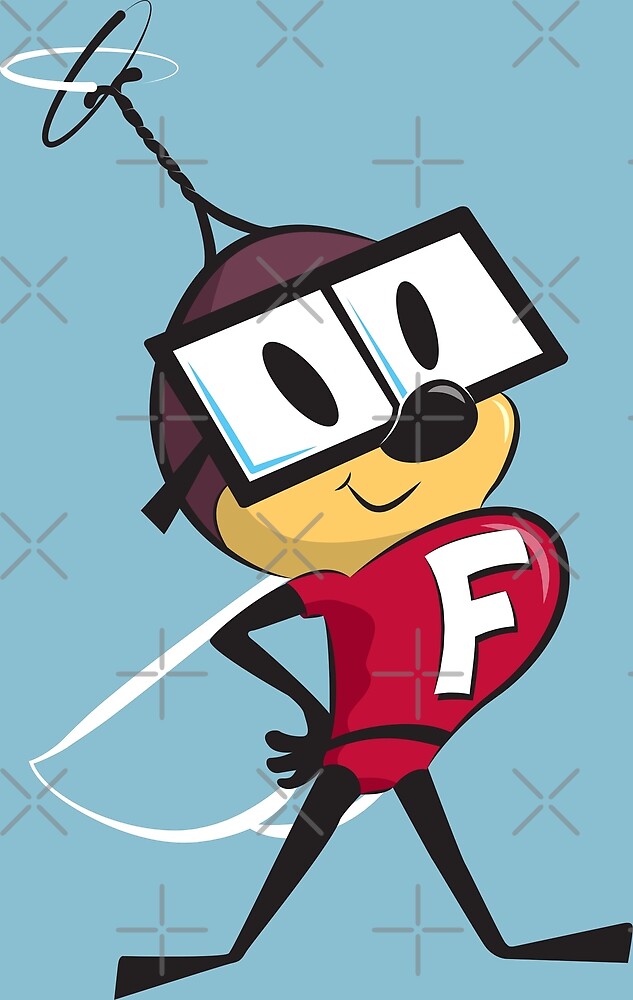 "Fearless Fly" by GraficBakeHouse | Redbubble