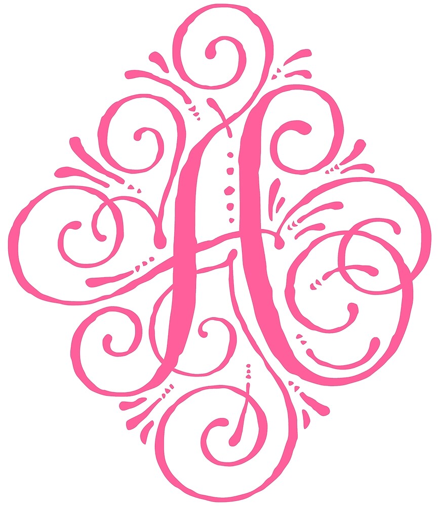 "Monogram Letter A" by junkydotcom | Redbubble