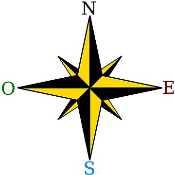 "Copy of compass rose, four cardinal points" Poster by loiret1958 ...