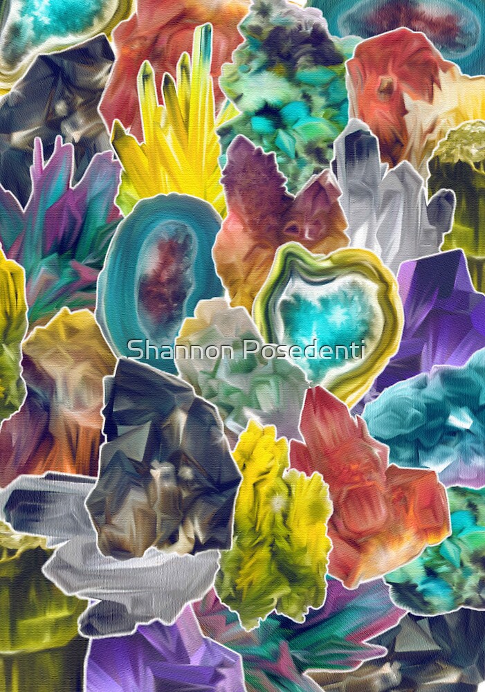 "Crystal Collage" by Shannon Posedenti | Redbubble