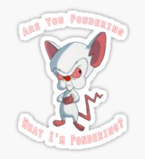 Pinky and the Brain Stickers | Redbubble