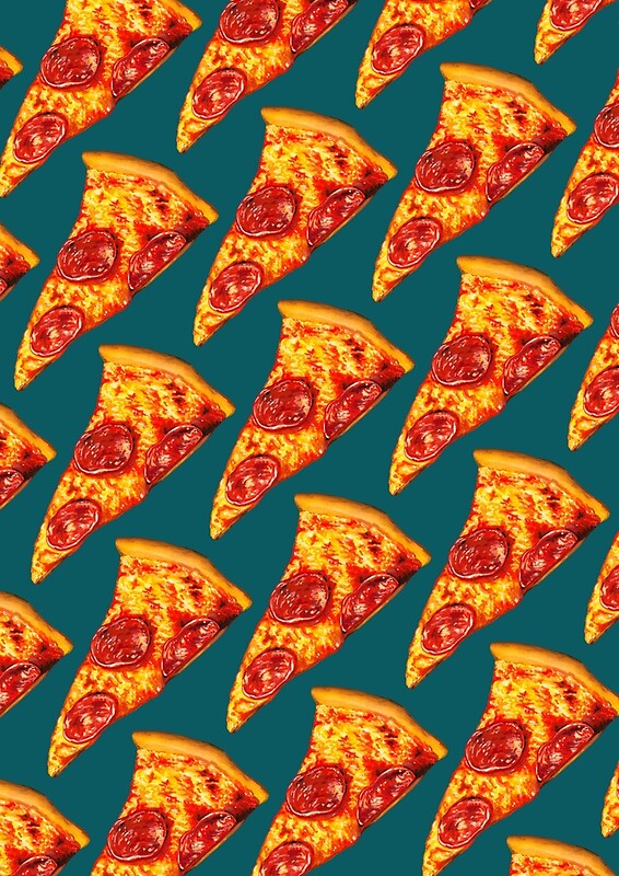 "Pepperoni Pizza Pattern" by Kelly Gilleran | Redbubble