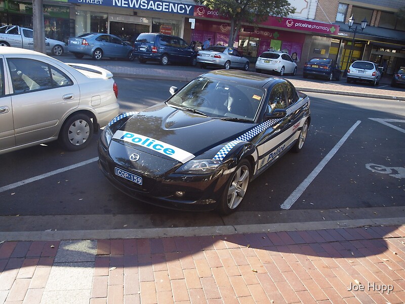 "COP159 - Community Police Vehicle - Mazda RX8" by Joe Hupp | Redbubble
