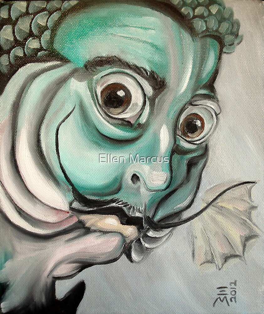 "Salvador Dali (as a fish)" by Ellen Marcus | Redbubble
