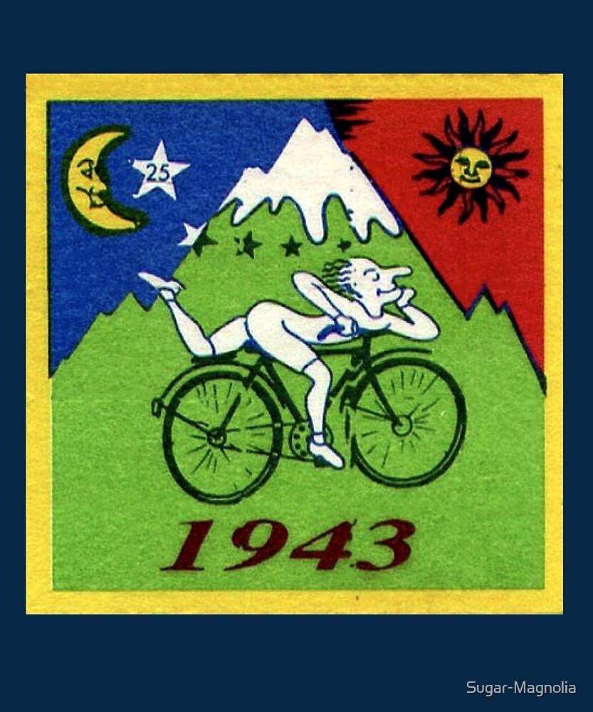 "Albert Hoffman LSD Bicycle Day" by Sugar-Magnolia | Redbubble