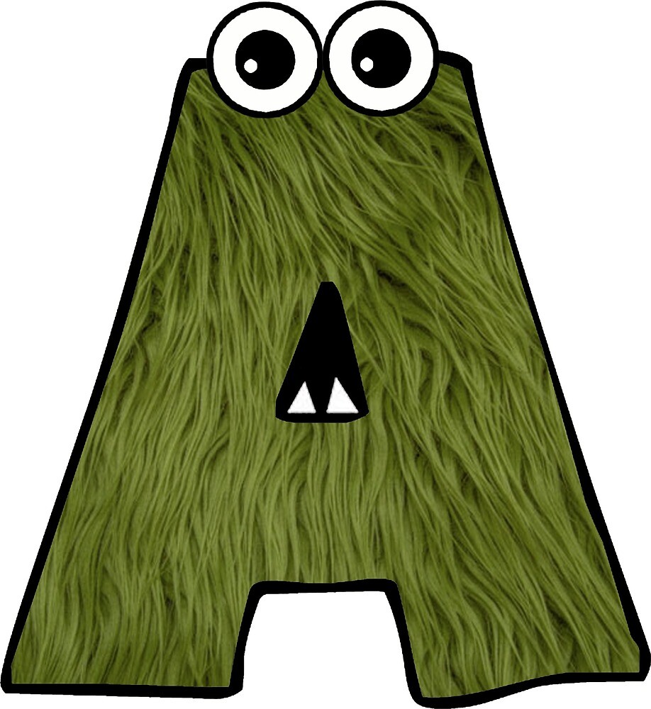 "Monster Letter A" by antsp35 | Redbubble