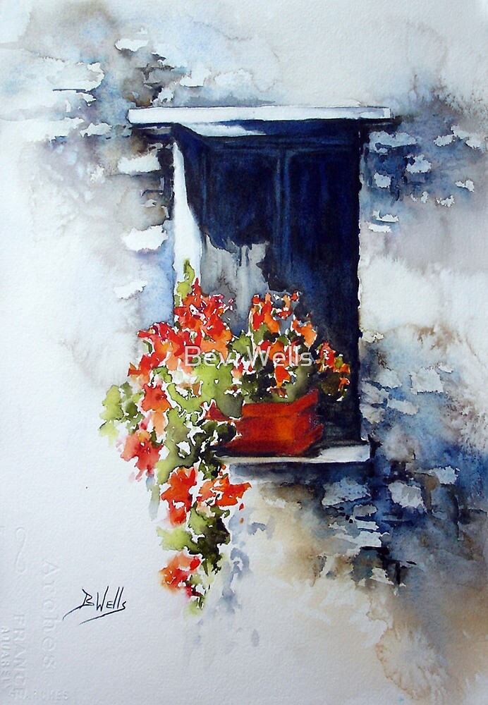 "Tuscany Window" by Bev Wells | Redbubble