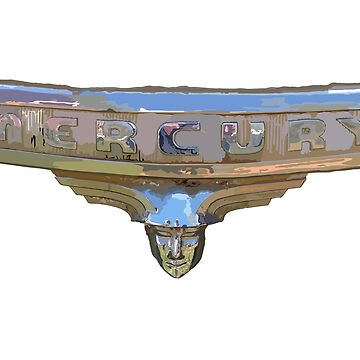 "47 Mercury Emblem" Sticker for Sale by donoshop | Redbubble