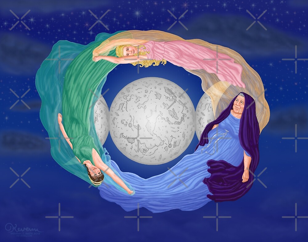 "Triple Goddess' Blessing by Kevenn T. Smith" by KevennTSmith | Redbubble