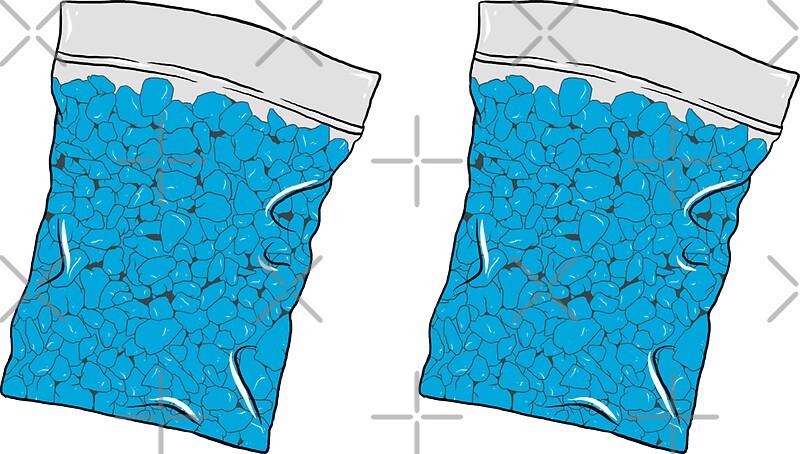 "Blue Meth" Stickers by urimenta | Redbubble