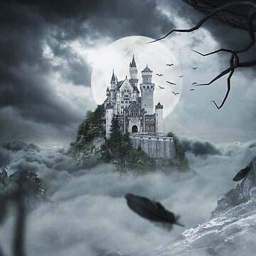 "Spooky Fantasy Castle " Poster for Sale by Pleasuredome | Redbubble