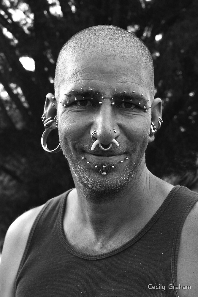 "Lots of piercings " by Cecily Graham | Redbubble
